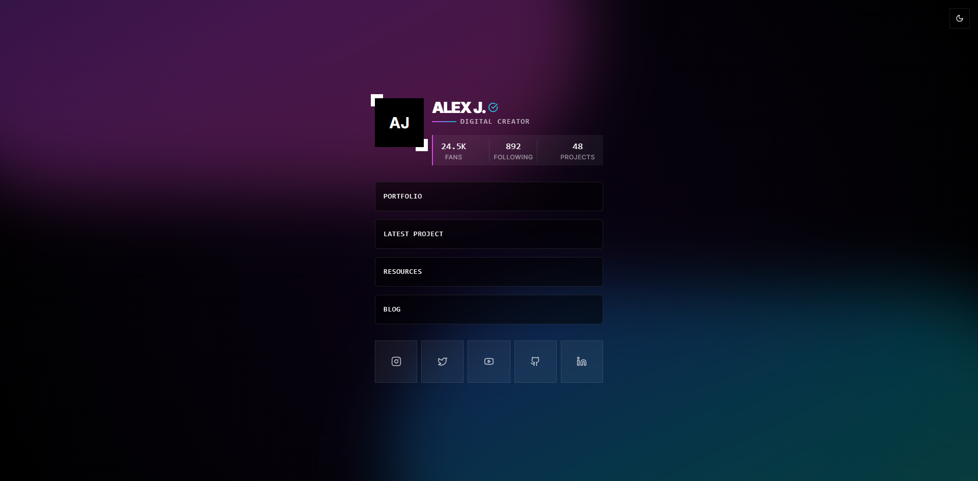 LinkTree Clone - Web Development & Design Project | Ishan Naik | Ishan Naik